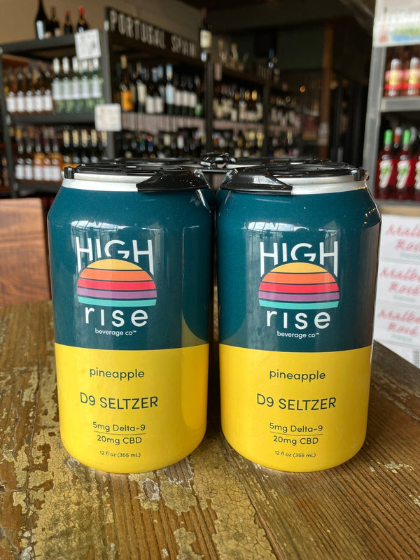 High Rise Pineapple THC Seltzer – LouElla Wine, Beer & Beverage